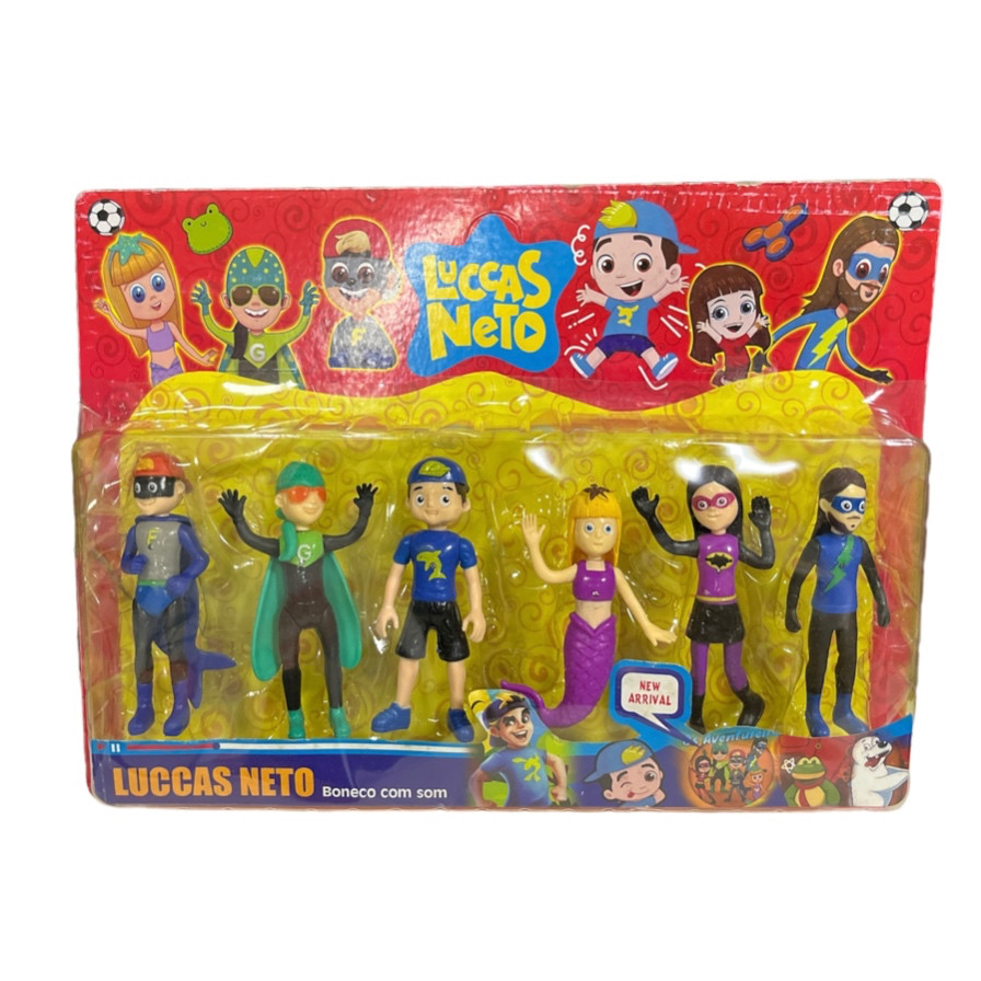Bonecos Luccas Neto Turma 5 Bonecos Lucas Neto Coleção | Shopee Brasil