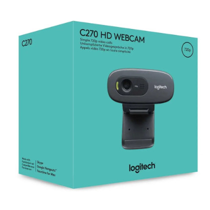 Webcam Logitech C270 USB 3MP | Shopee Brasil