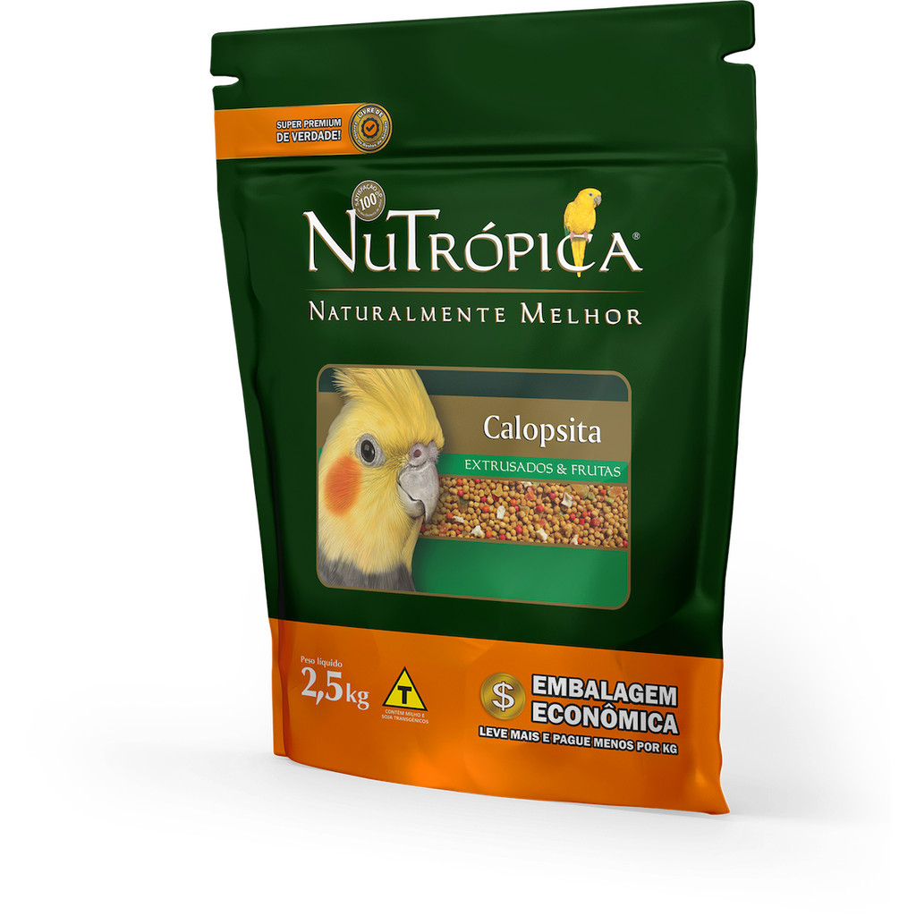 NUTROPICA CALOPSITA COM FRUTAS EXTRUSADAS PSITA FRUTINHA 2,5kg | Shopee ...