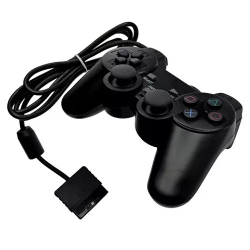 Kit 2 Controles Playstation2 Ps2 com Fio - Ideal para Fãs de Jogos ...