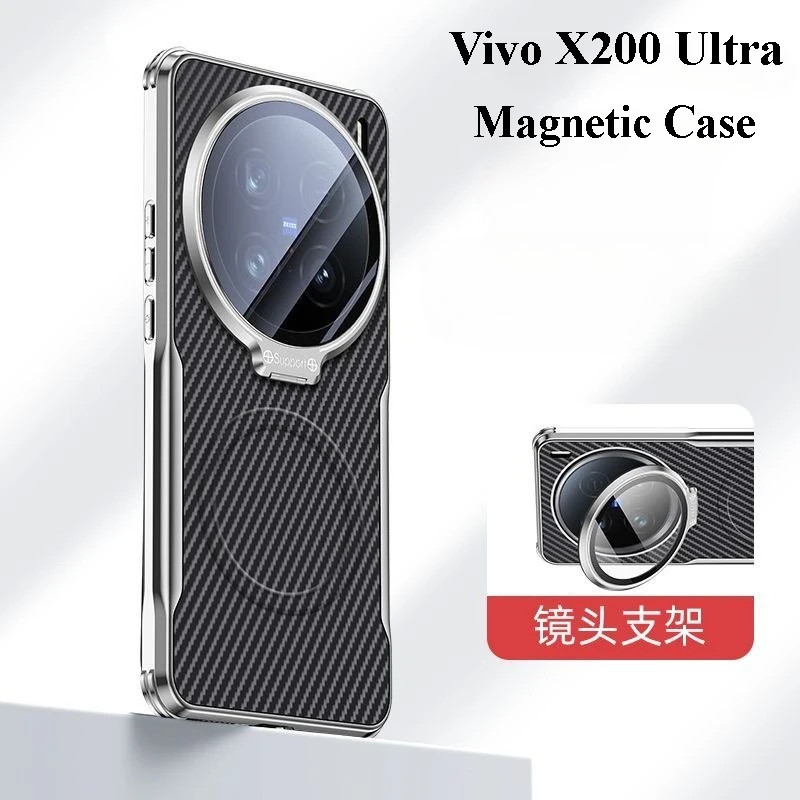 Para Vivo X200 Ultra X200S X100S X100 X200 Pro Mini Caso Suporte Da Lente Câmera Magnético ...