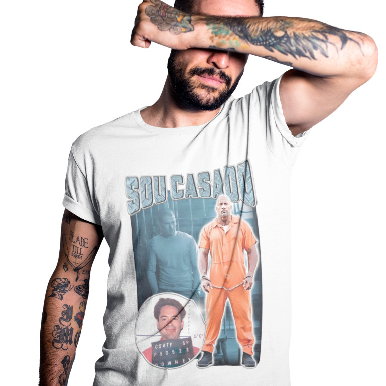 Camiseta Meme Sou Casado Camisa 100% Algodão Dwayne Johnson, Michael ...
