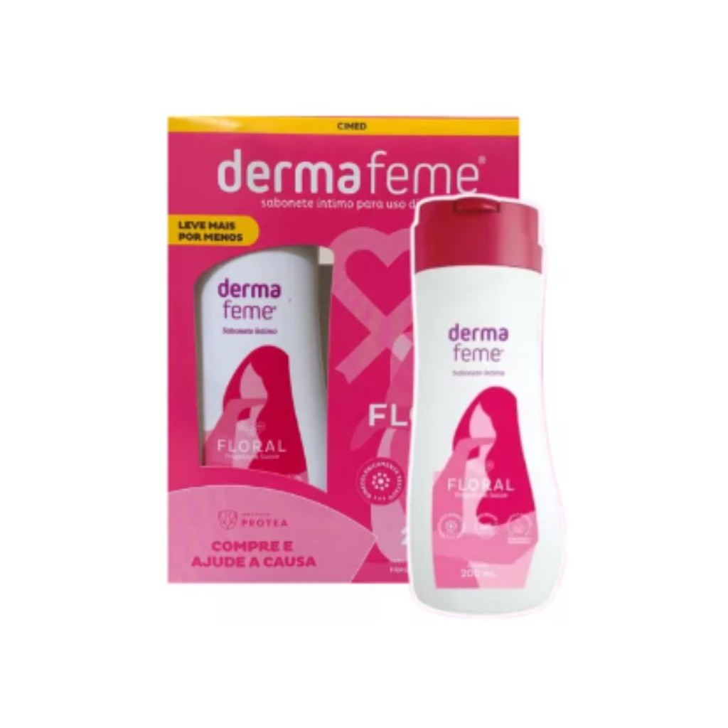 Kit Dermafeme Floral Com 2 unidades 200ml - Cimed | Shopee Brasil