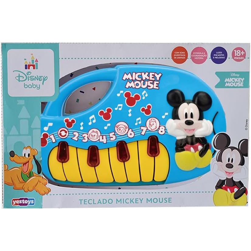 Teclado Musical Disney Mickey Mouse Yes Toys | Shopee Brasil