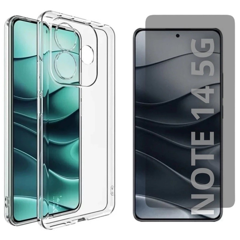 Capa Case Capinha Anti Impacto Para Redmi Note 14 5G + Película 3D Privacidade | Shopee Brasil