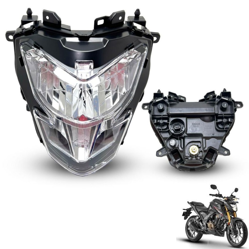 Farol Bloco Optico Completo Cb 300F Twister 2023 A 2025 | Shopee Brasil