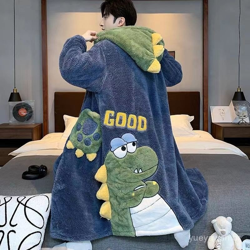 Novos Pijamas De Dinossauro No Inverno Para Homens E Mulheres No Outono
