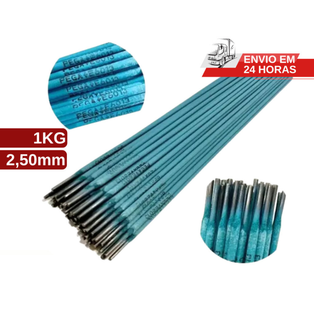 Eletrodo 6013 Azul 2,5mm Solda Elétrica Revestido Caixa 5kg | Shopee Brasil