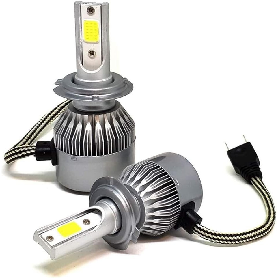 KIT PAR LÂMPADA SUPER LED 8000k 12v 24v H1 H4 H7 H11 | Shopee Brasil