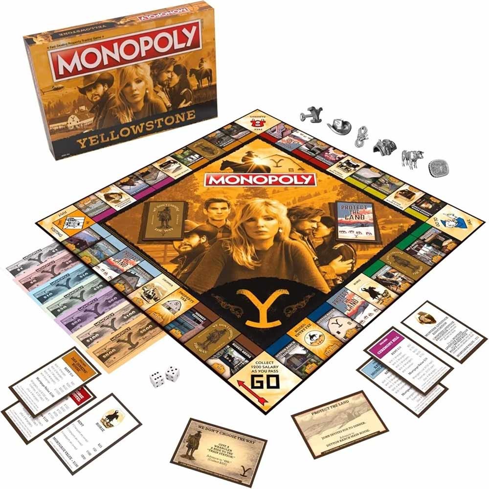 Yellowstone Monopoly Board Game Card - Family Classic Game | Shopee Brasil