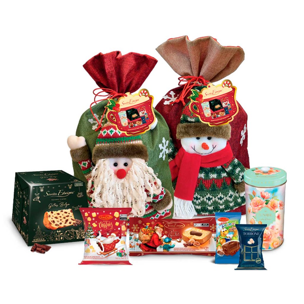 Kit Natalino Christmas Bag 1kg - Santa Edwiges | Shopee Brasil
