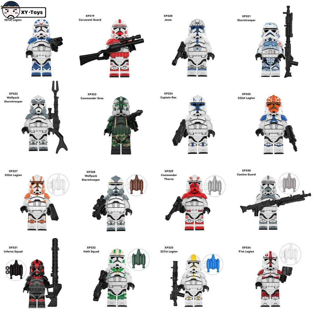 Star Wars Blocks Bonecas Clone Troopers Minifigura Stormtroopers ...