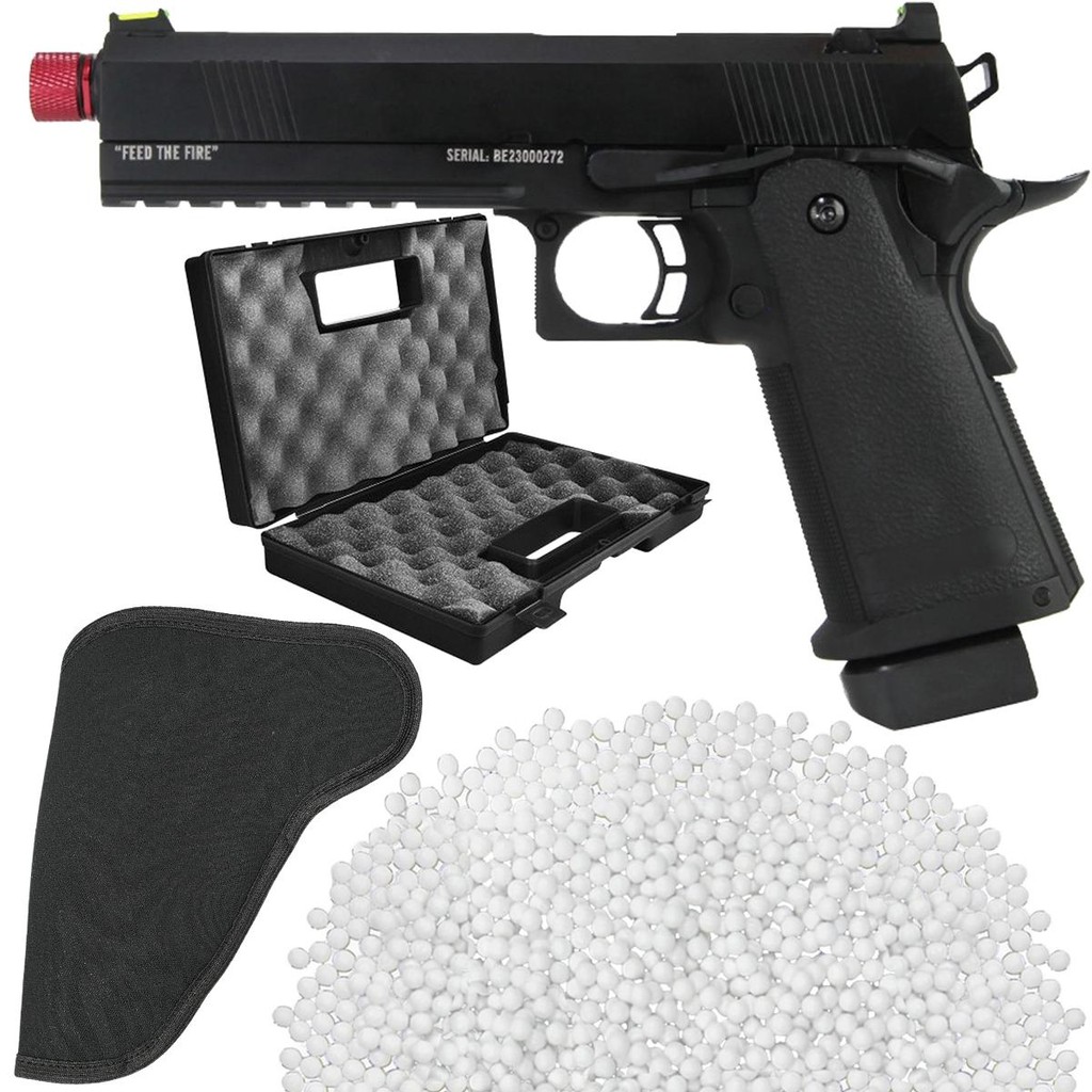 Pistola Airsoft GBB HI CAPA 5.1 Black Evil - TAG + Esferas 0,12g ...