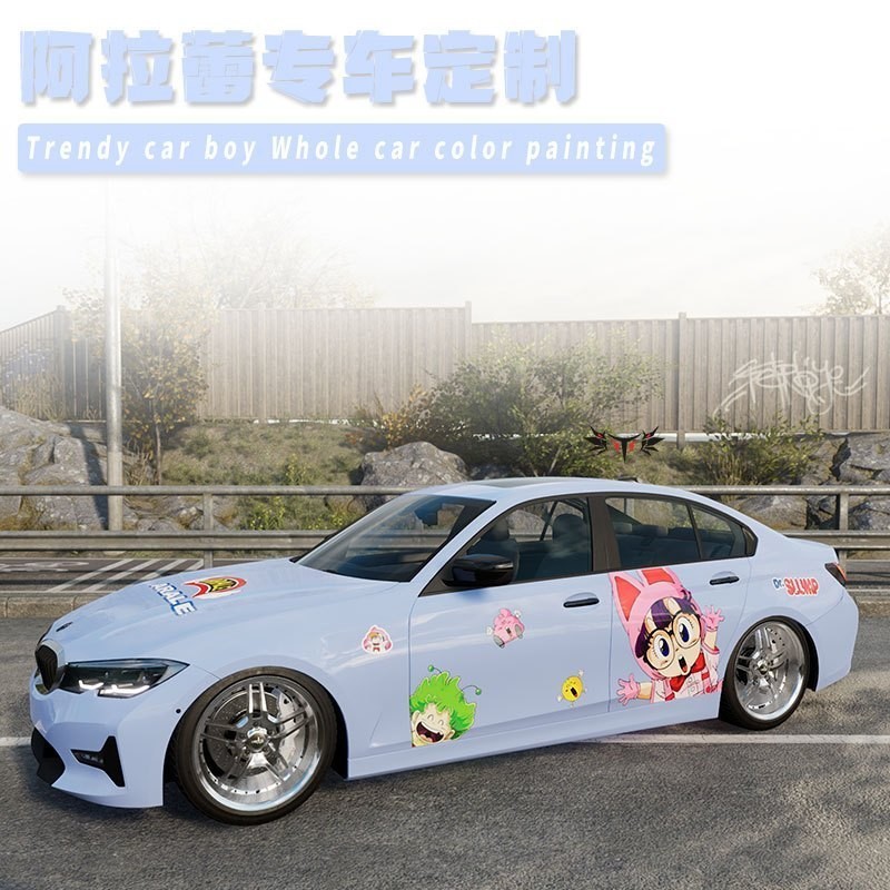 Adesivos de carro de Alalei desenhos animados anime livro vermelho O ...