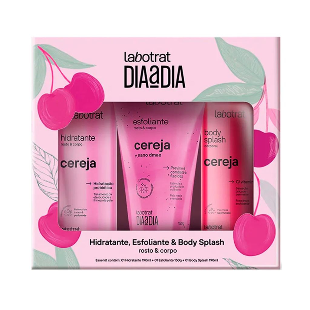 Kit Banho Labotrat Dia A Dia Cereja 3 Unidades | Shopee Brasil