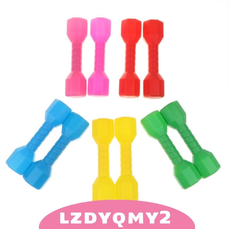 [Lzdyqmy2] 1 Par De Halteres Leves De Plástico Ao Ar Livre Aptidão ...