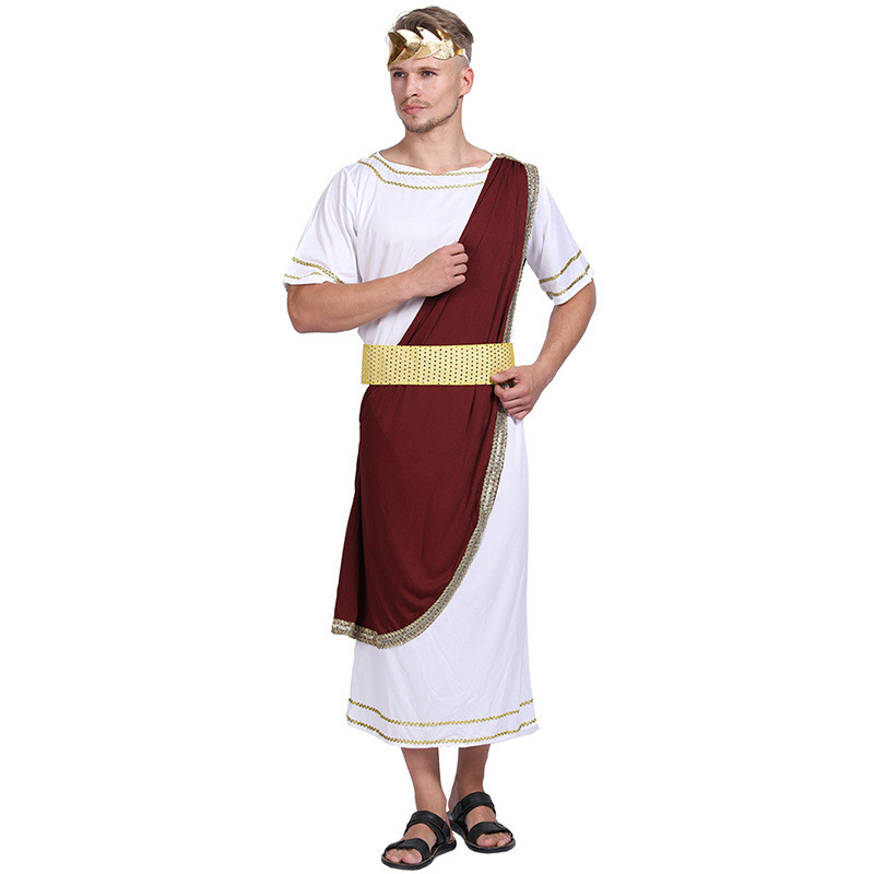 Fantasia De Vestido Extravagante Para Festa De César De Toga Romana De ...