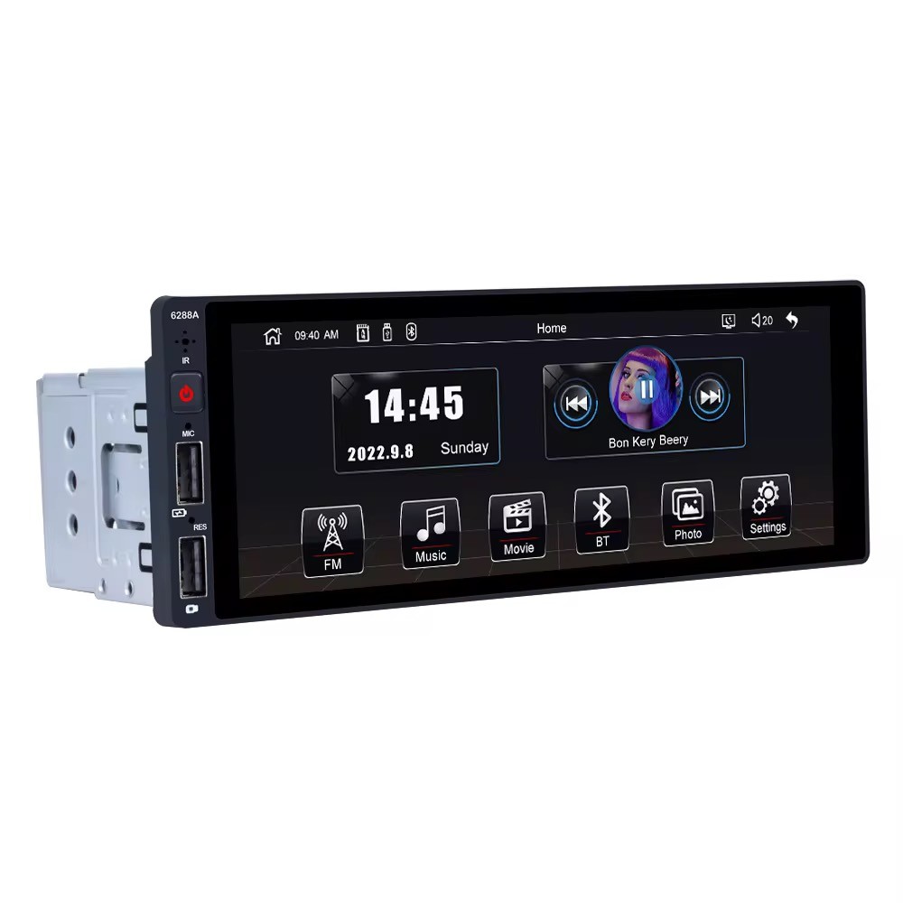 Central Multimídia Tela 6,9" LCD Bluetooth 5.0 USB Câmera de Ré Knup KP ...