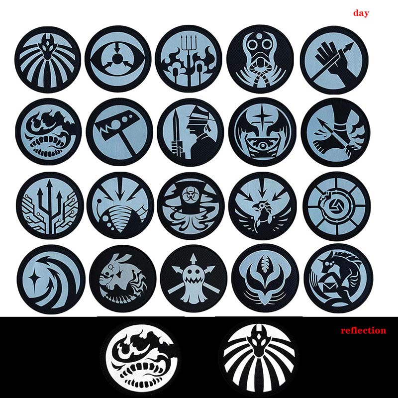 Dia 7.5CM SCP Fundação Redonda Emblema Remendo Reflexivo Com Gancho E ...