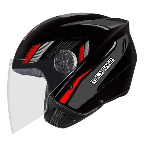 Capacete Moto Ebf Spark Jet Aberto Sting Preto e Chumbo | Tamanhos 56 ...