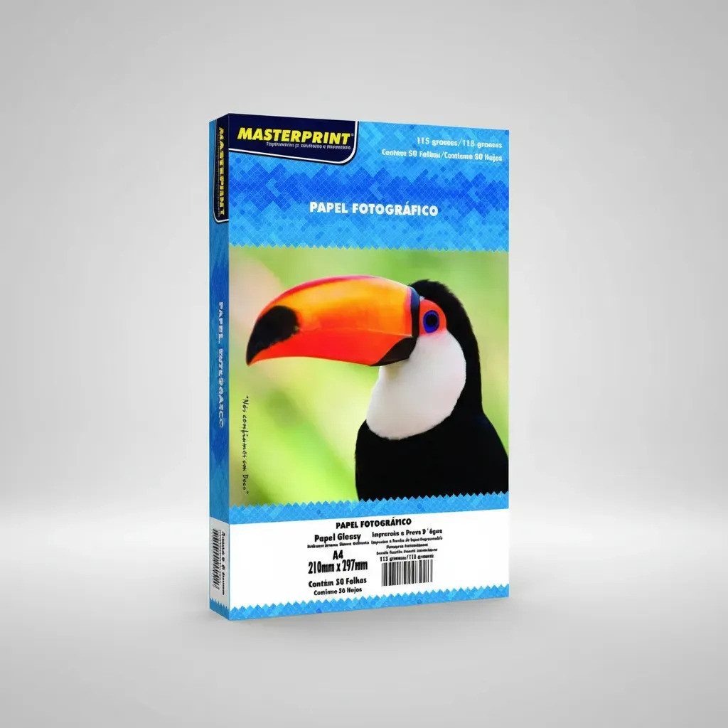 Papel Fotográfico A4 Glossy 115g 20 Folhas | Shopee Brasil