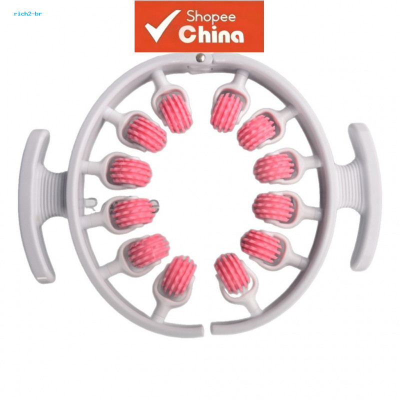 Massageador de Pernas Sem Bateria com 12 Rolos Anti-Celulite para ...