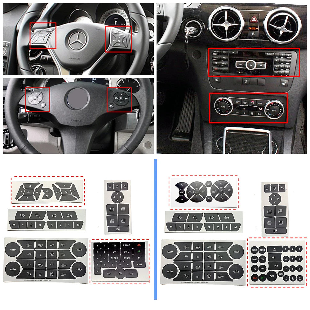For Mercedes Benz GLK Class X204 Car Center Console Steering Wheel Door ...