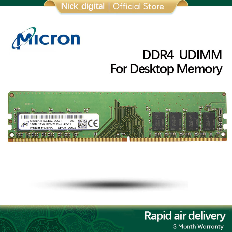 Micron DDR4 RAM 4GB 8GB 16GB DDR4 2133MHz 2400Mhz 2666Mhz 3200Mhz ...