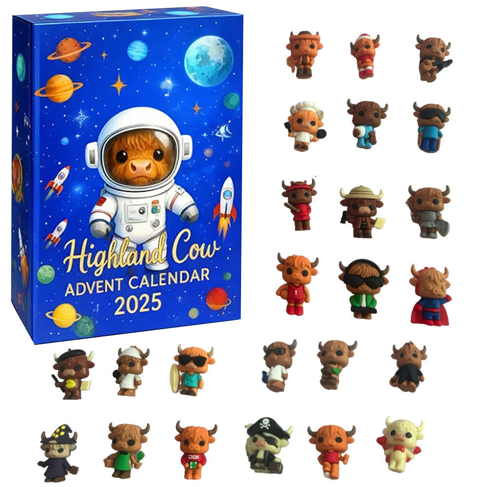 Calendário Do Advento Da Vaca Highland 2025 DNV3 GFGI | Shopee Brasil