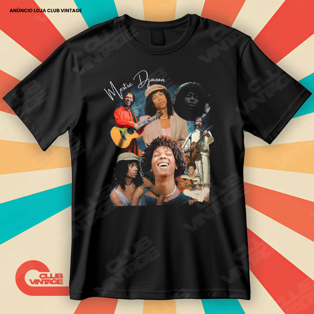 Camiseta Mestre Djavan MPB Blusa Camisa Cantores 100% Algodão | Shopee ...