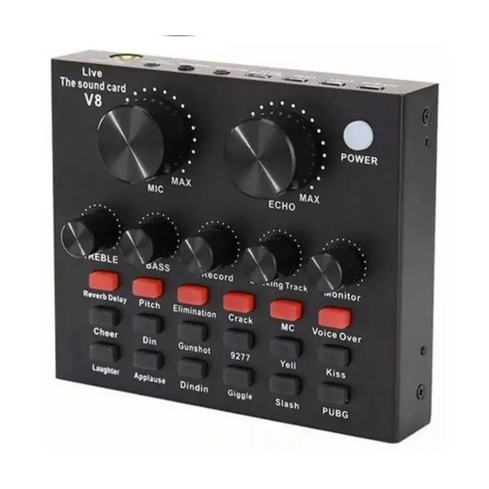 Mesa De Som Smart Conjunto Interface V8 Podcast E Lives com efeitos ...