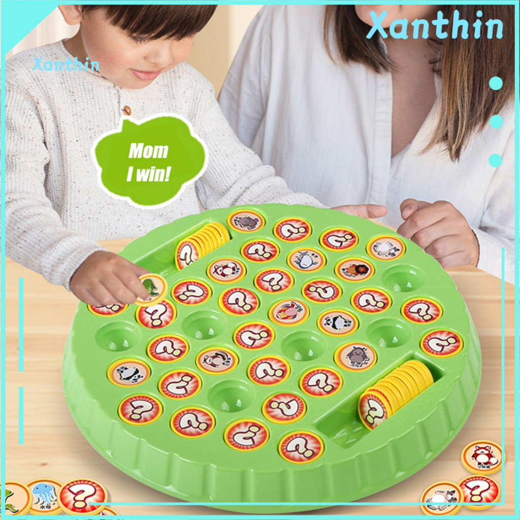 Flipping Board Game Family Kids Memory Flip Chess 2 Players Educational ...