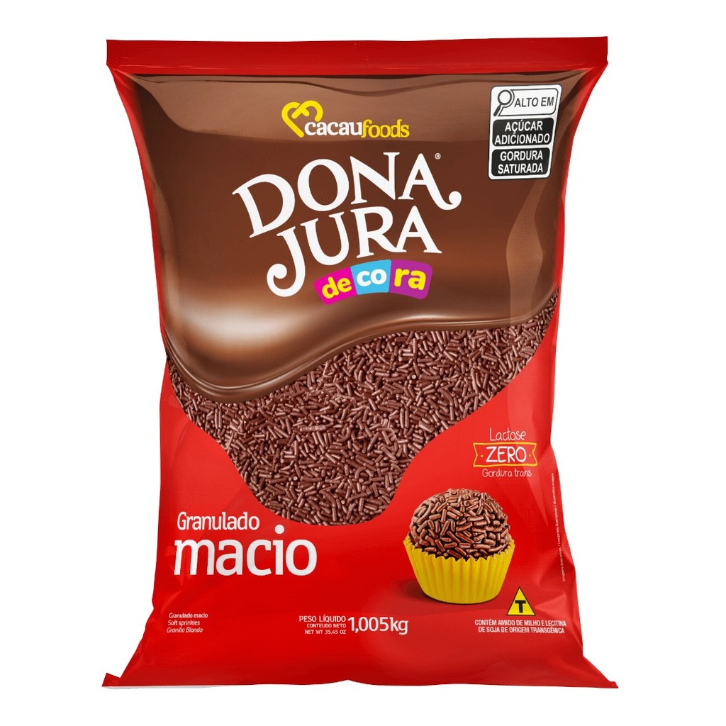 CHOCOLATE GRANULADO MACIO SABOR CHOCOLATE 1,005 KG CACAU FOODS | Shopee ...