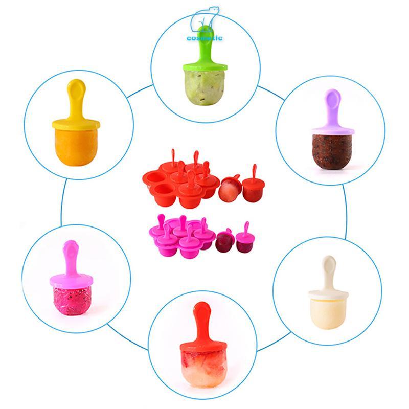 7 Cavidade De Silicone Mini Picolés Molde Sorvete Bola Fabricante ...