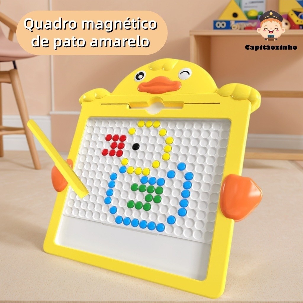 Quadro Magnetico Patinho Magico Prancheta Educativa Criança Autismo ...