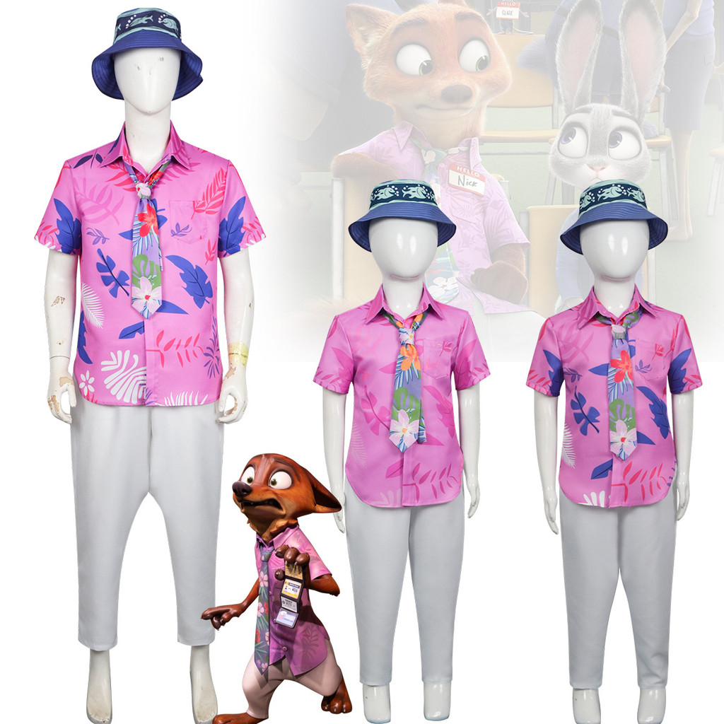 Zootopia 2 Raposa Cosplay Nick Wilde Traje Filme Anime Adulto Crianças ...