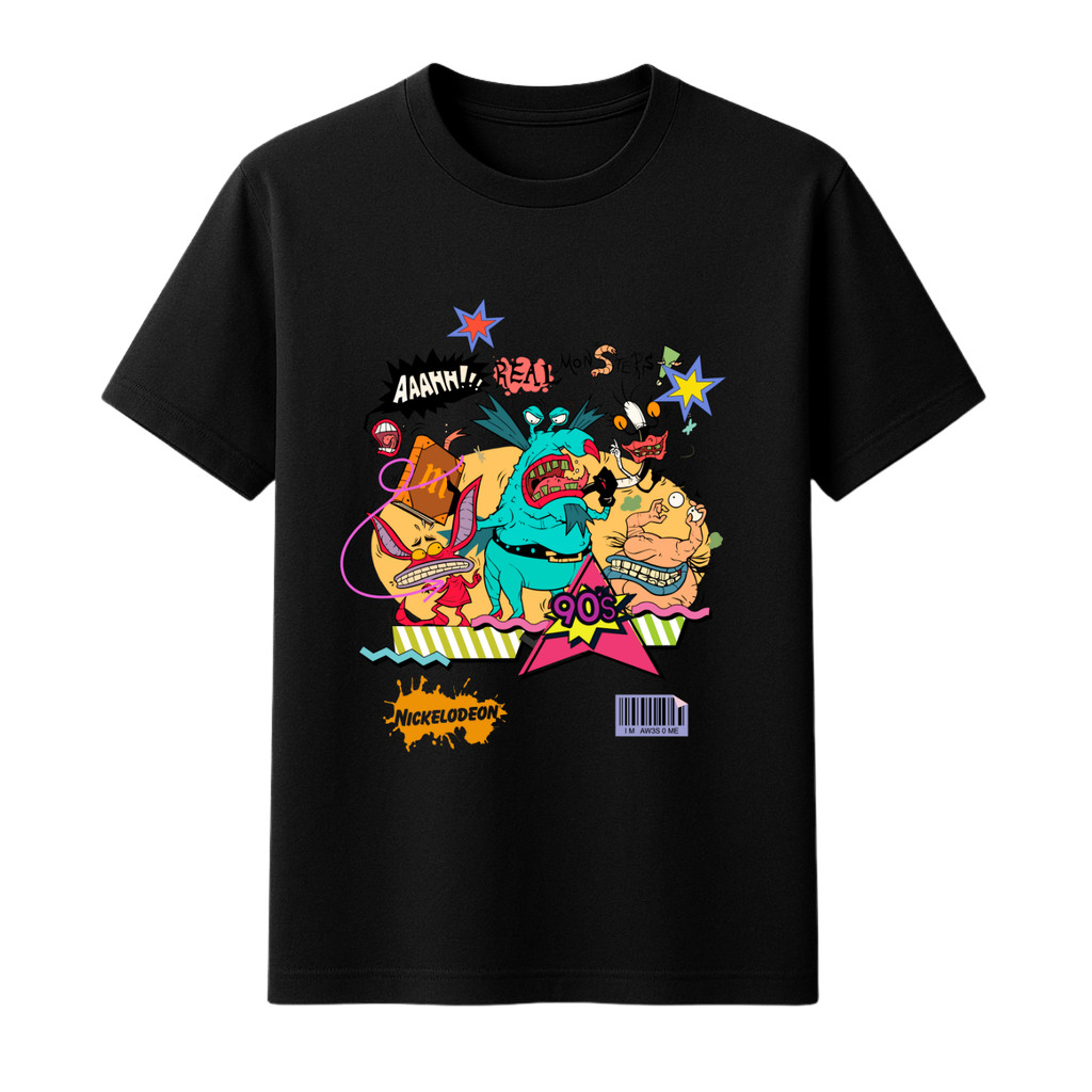 Camiseta Real Monsters Nickelodeon Anos 90 Adulto Infantil | Shopee Brasil