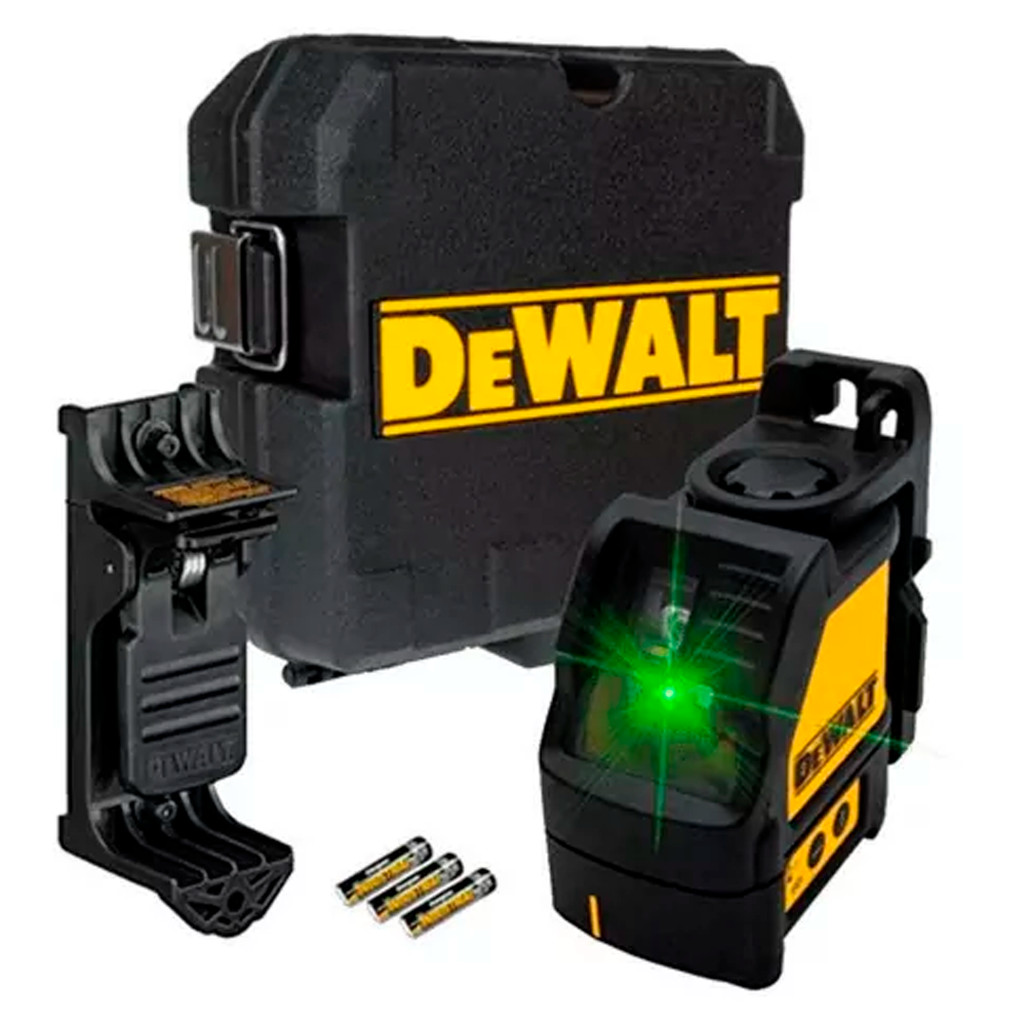 Nível A Laser Verde 2 Linhas Cruzada Até 30m DEWALT DW088CG-LA Com ...