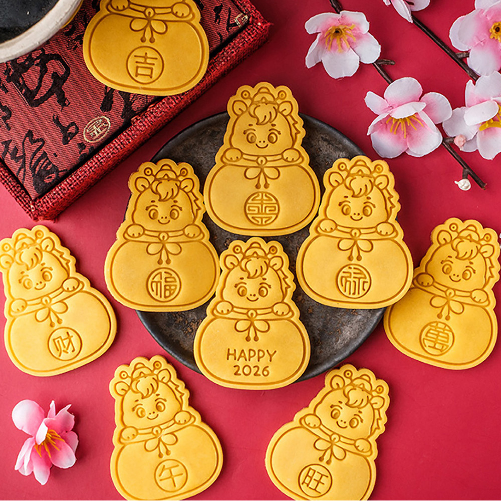 2026 Ano Do Cavalo Saco Da Sorte Cortadores De Biscoitos DIY ...