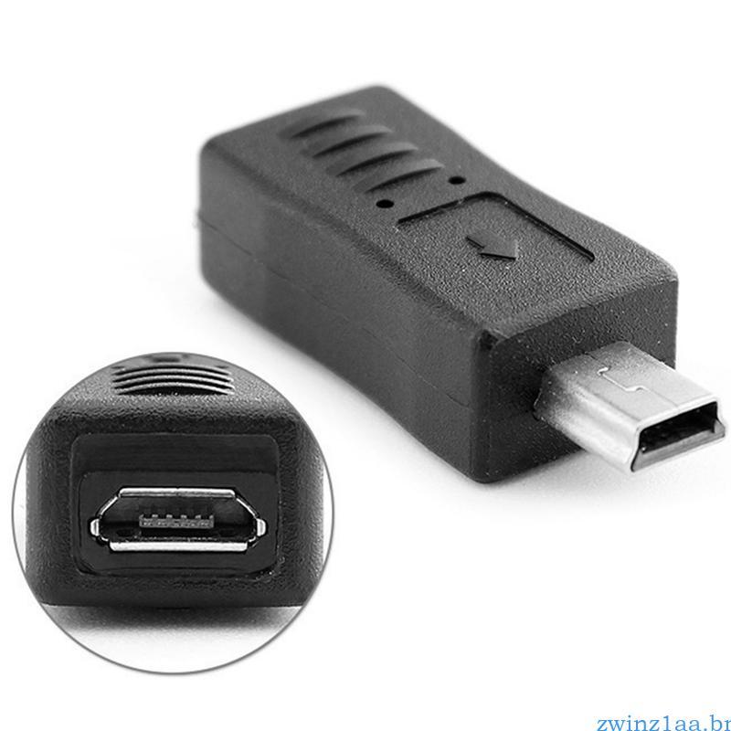 zwinz1aa Multifuncional Micro USB Fêmea Para Mini Macho Adaptador ...