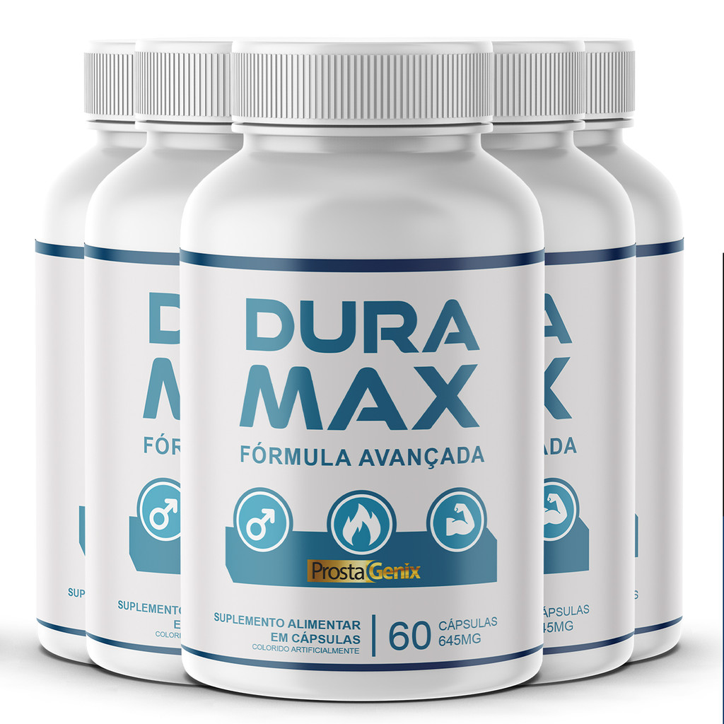 5 DuraMax 60 caps Formula Avançada Suplemento uso Diário Envio Rápido ...