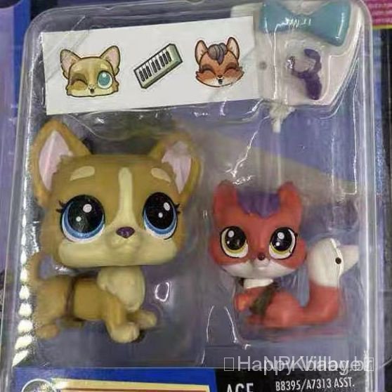 Boneca Fofa Modelo de Animal Pequeno Brinquedos LPS Mini Gato Cachorro ...