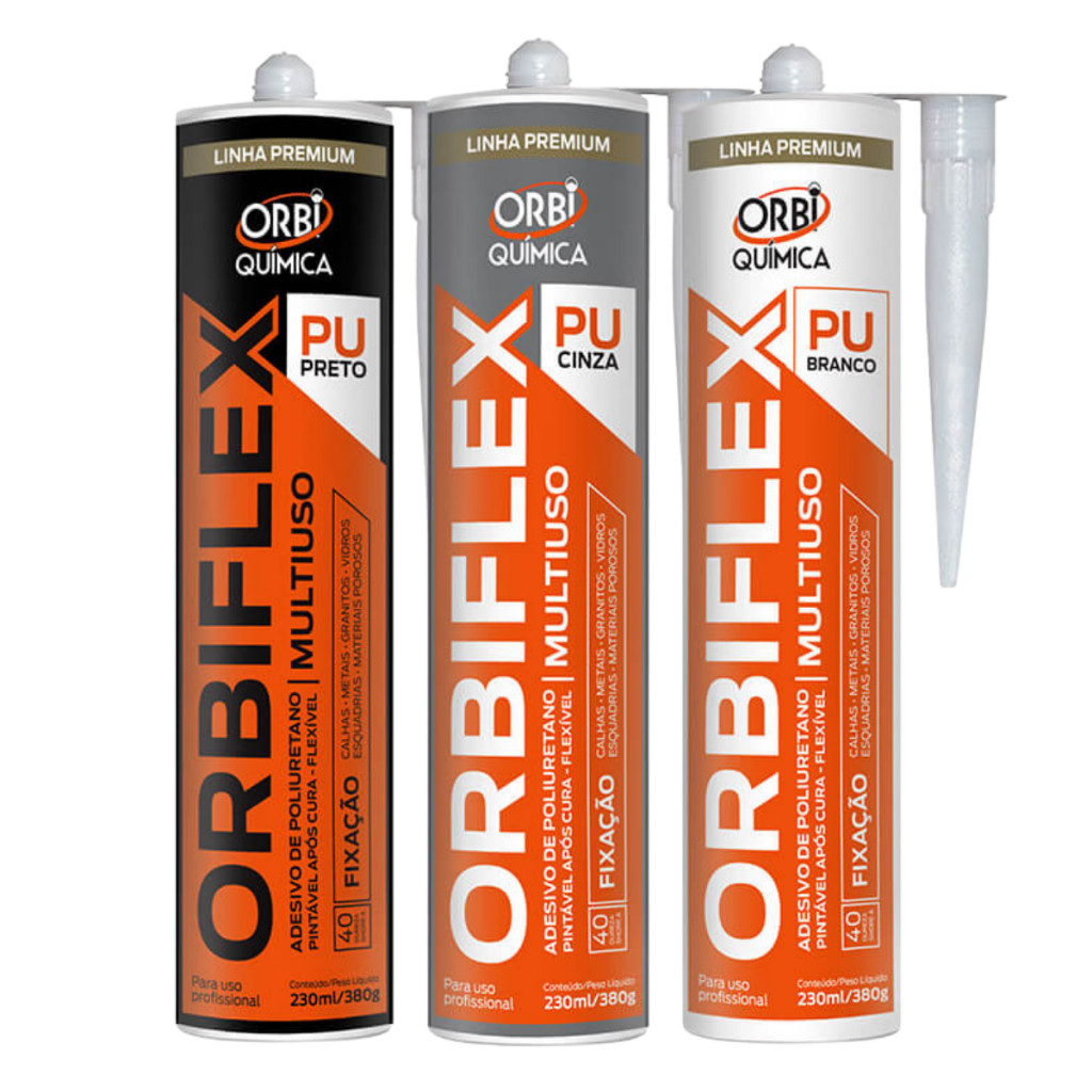 Kit 1, 2 ou 3 Cola Adesivo Profissional PU40 Silicone Poliuretano ...