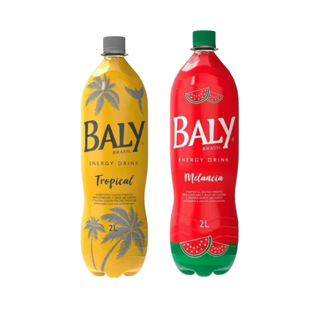 Kit Energetico BALY Sabores Tropical e Melancia 2 Litros | Shopee Brasil