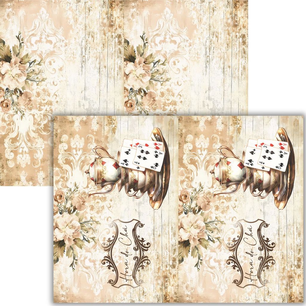 2 Papéis de Seda 30x40cm Alice A45-A46 - Ale Venâncio | Shopee Brasil