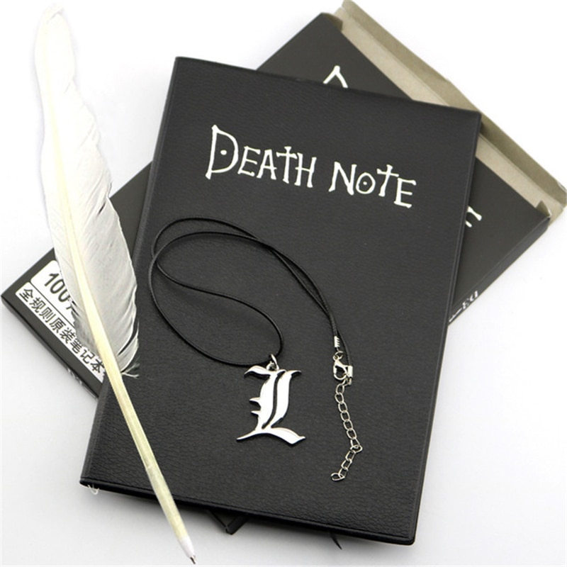 Conjunto de Caderno de Anime Death Note, Diário de Couro e Caneta com ...
