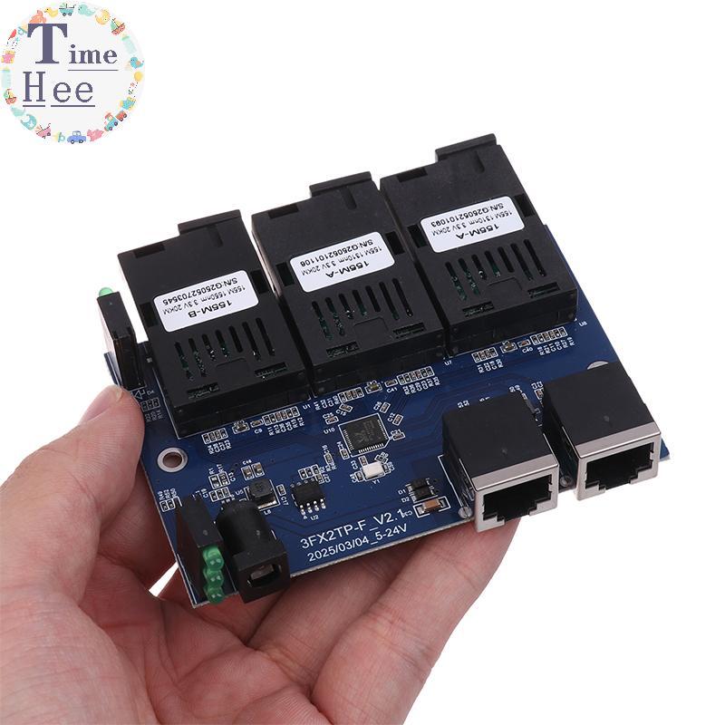 TimeHee 3F2E Conversor Ethernet Rápido 20KM De Mídia Óptica De Fibra ...