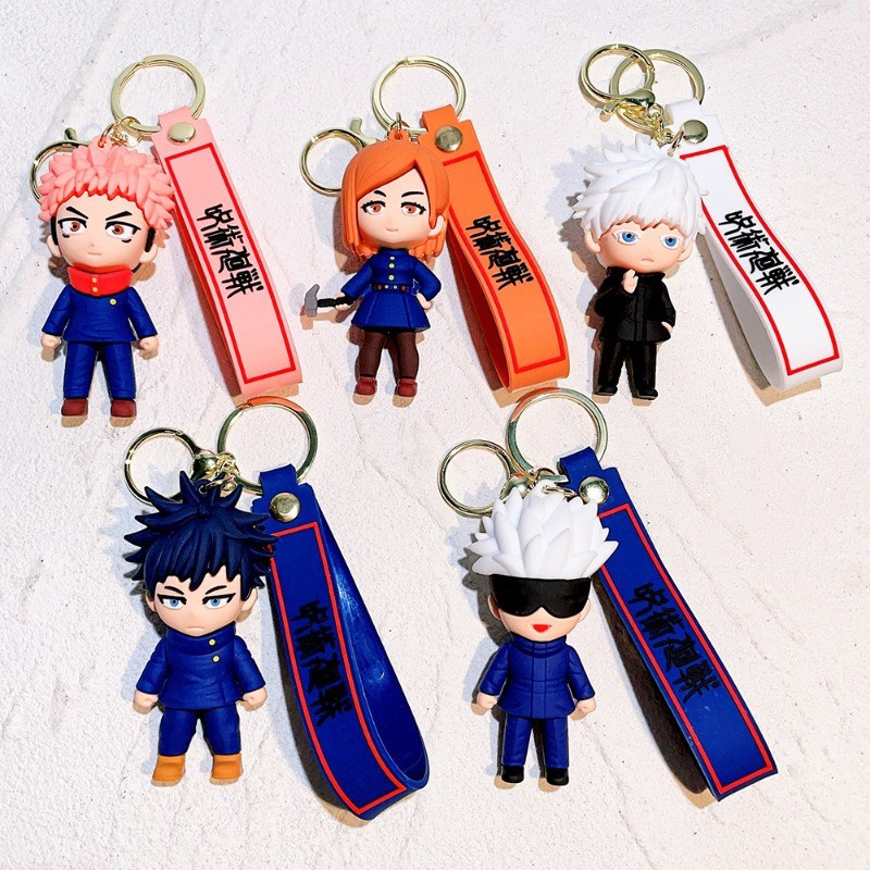 Anime Jujutsu Kaisen Cosplay Chaveiro Gojo Itadori Fushiguro Kugisaki ...