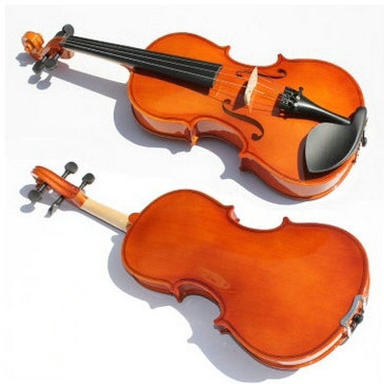 Violino infantil para iniciantes, violino de madeira maciça 1/8-4/4 ...