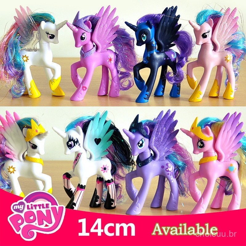 Princesa Celestia Luna Cadance Action Figures My Little Pony Fluttershy ...